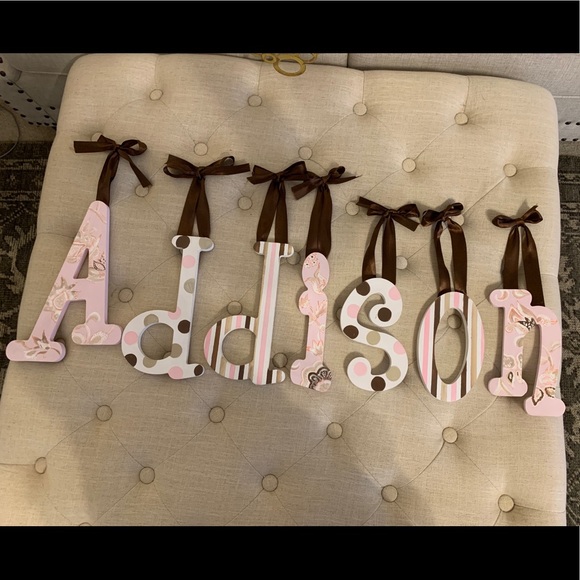 Wall Decor | Wooden Letters Addison | Poshmark